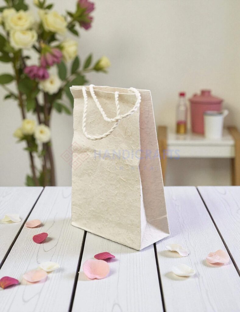 Handmade Nepali Lokta Paper Bags - Handicrafts In Nepal